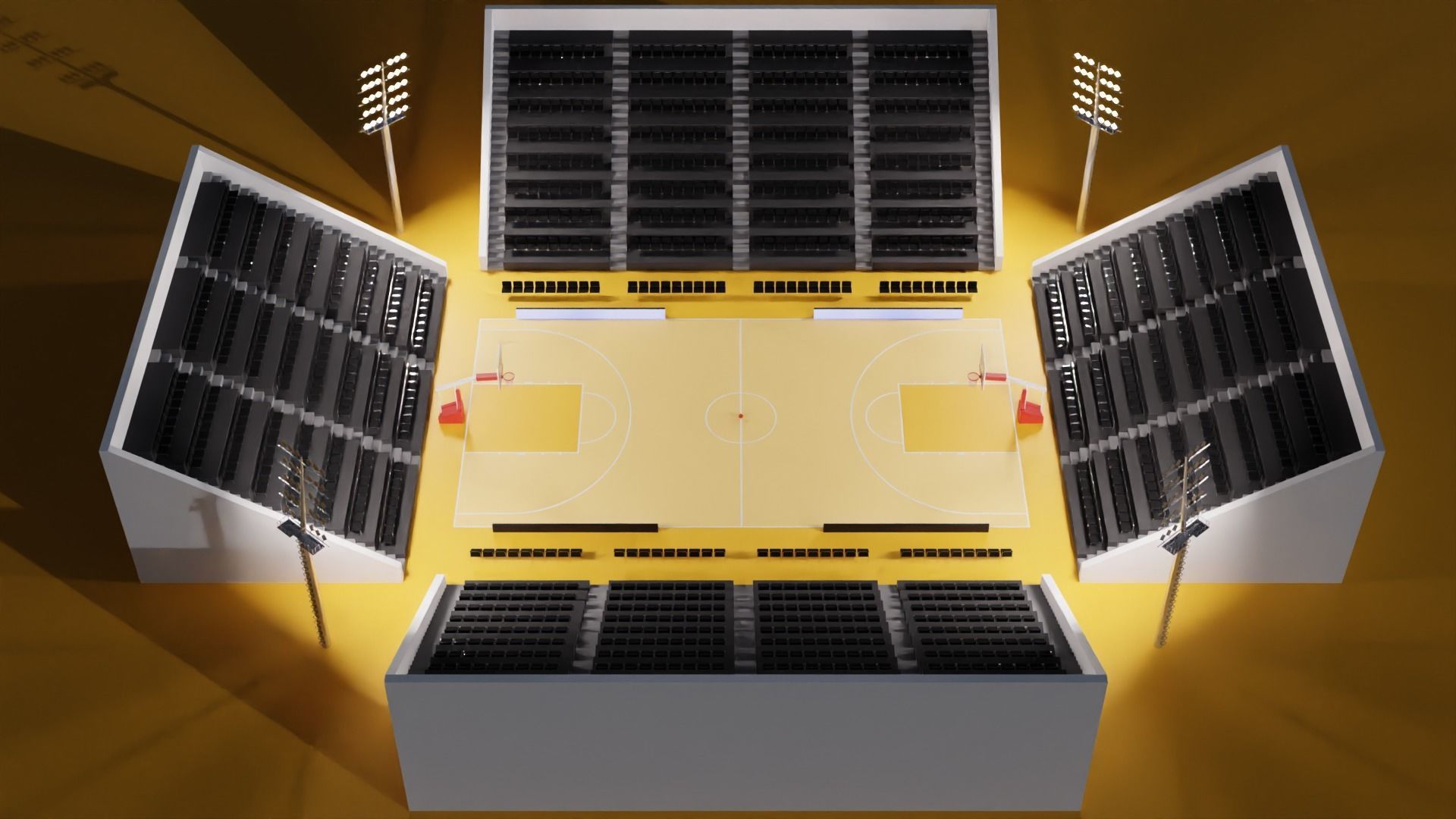 3D model Basketball Arena VR / AR / low-poly | CGTrader