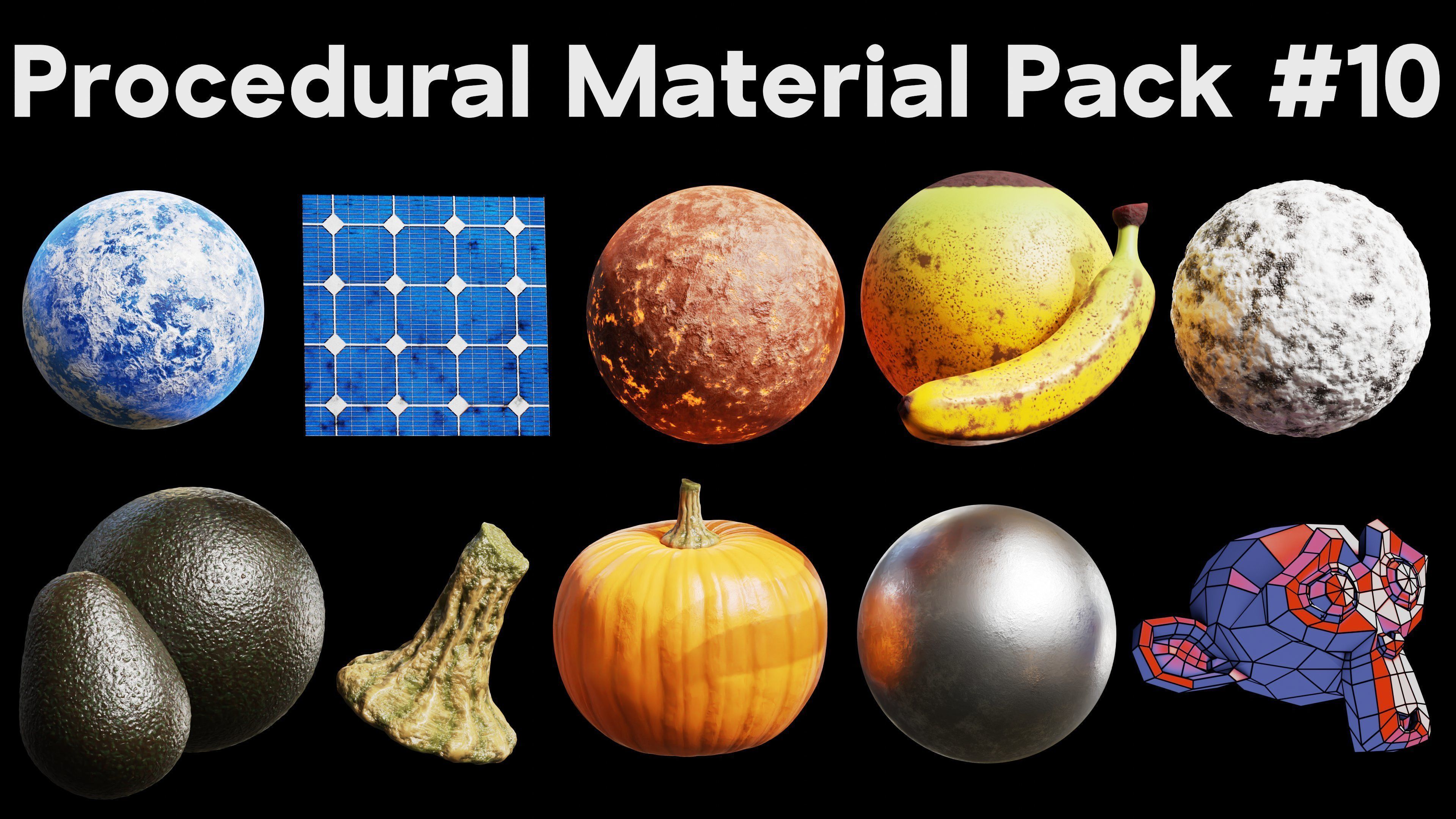 Blender Procedural Material Pack 10 Texture Cgtrader