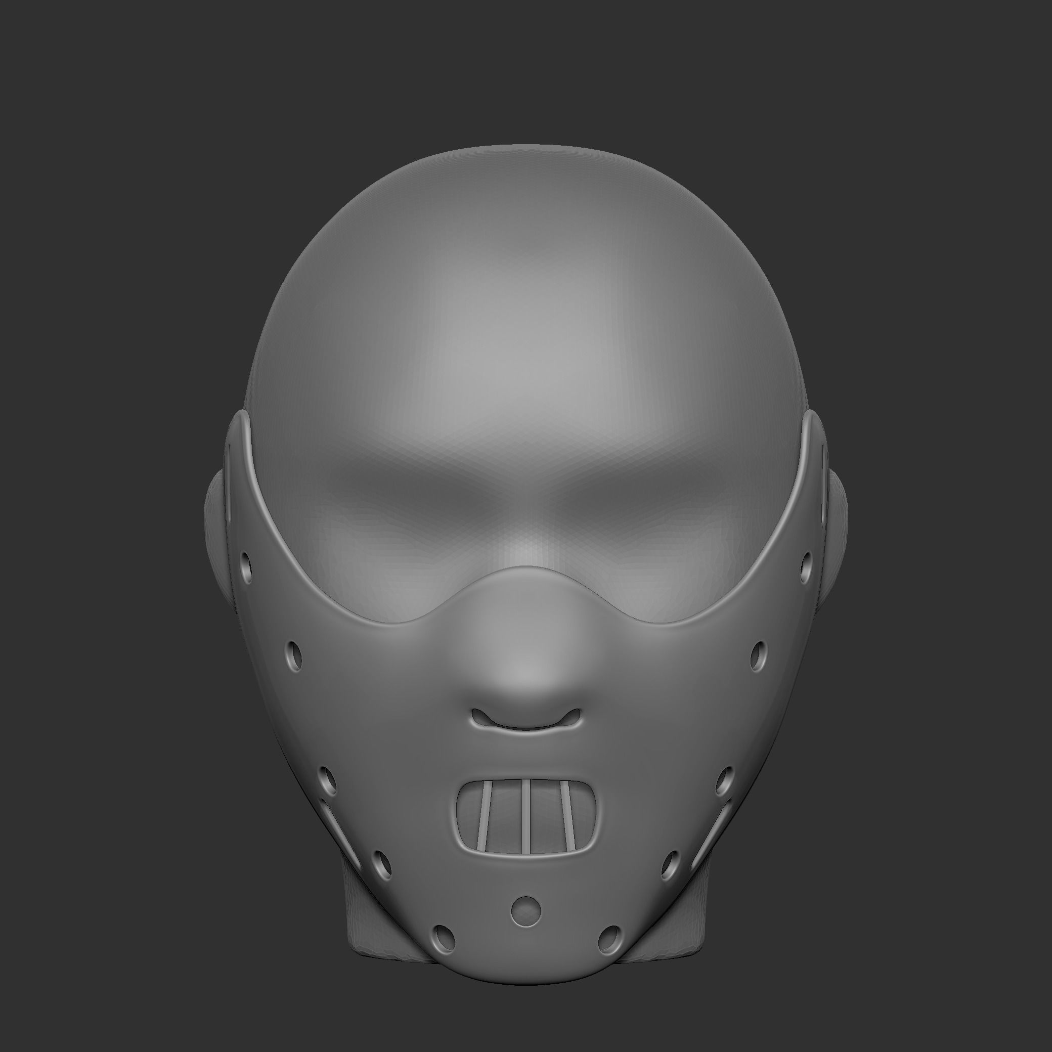 Hannibal Lecter Mask 3D model 3D printable | CGTrader