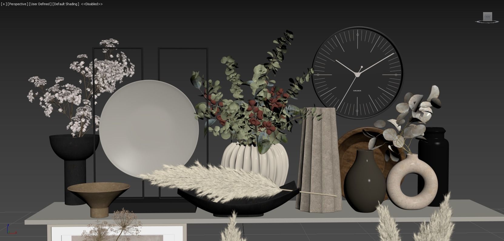 Decorative Set 084 3d Model Cgtrader