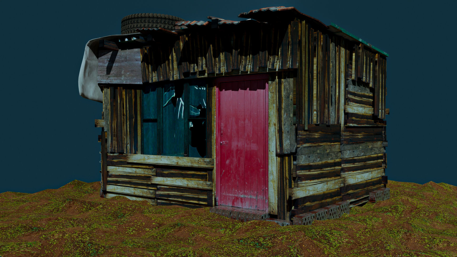 Shanty cabin free VR / AR / low-poly 3D model | CGTrader