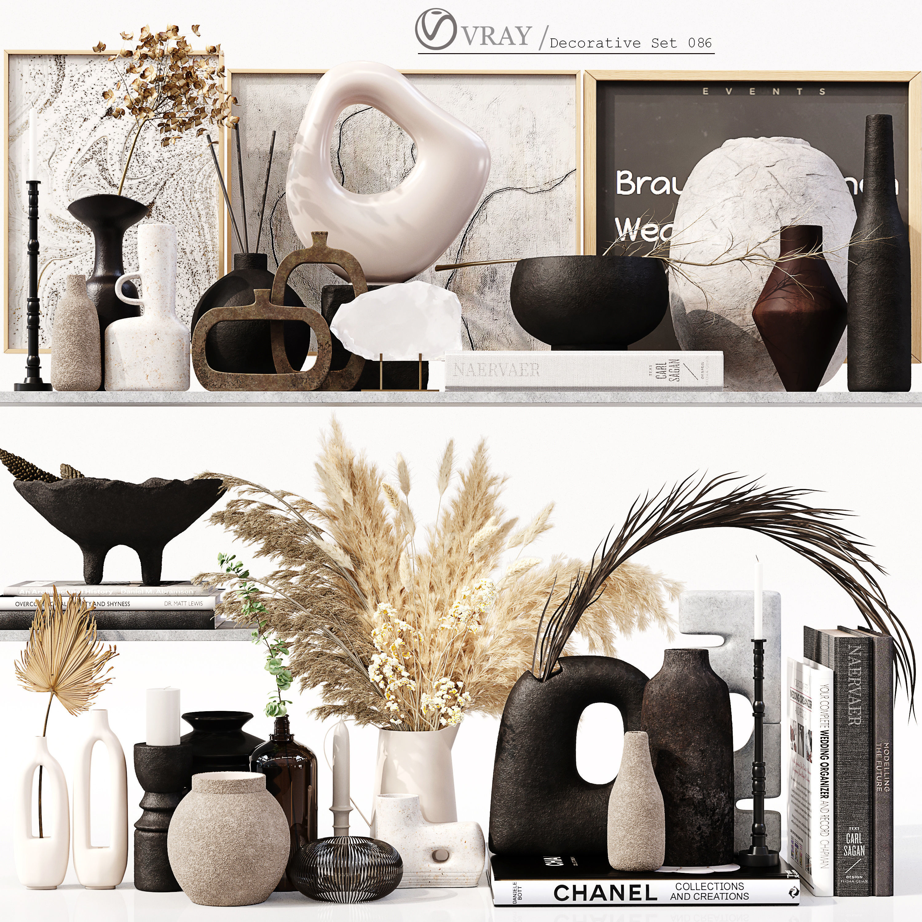 Decorative Set 086 3D model | CGTrader