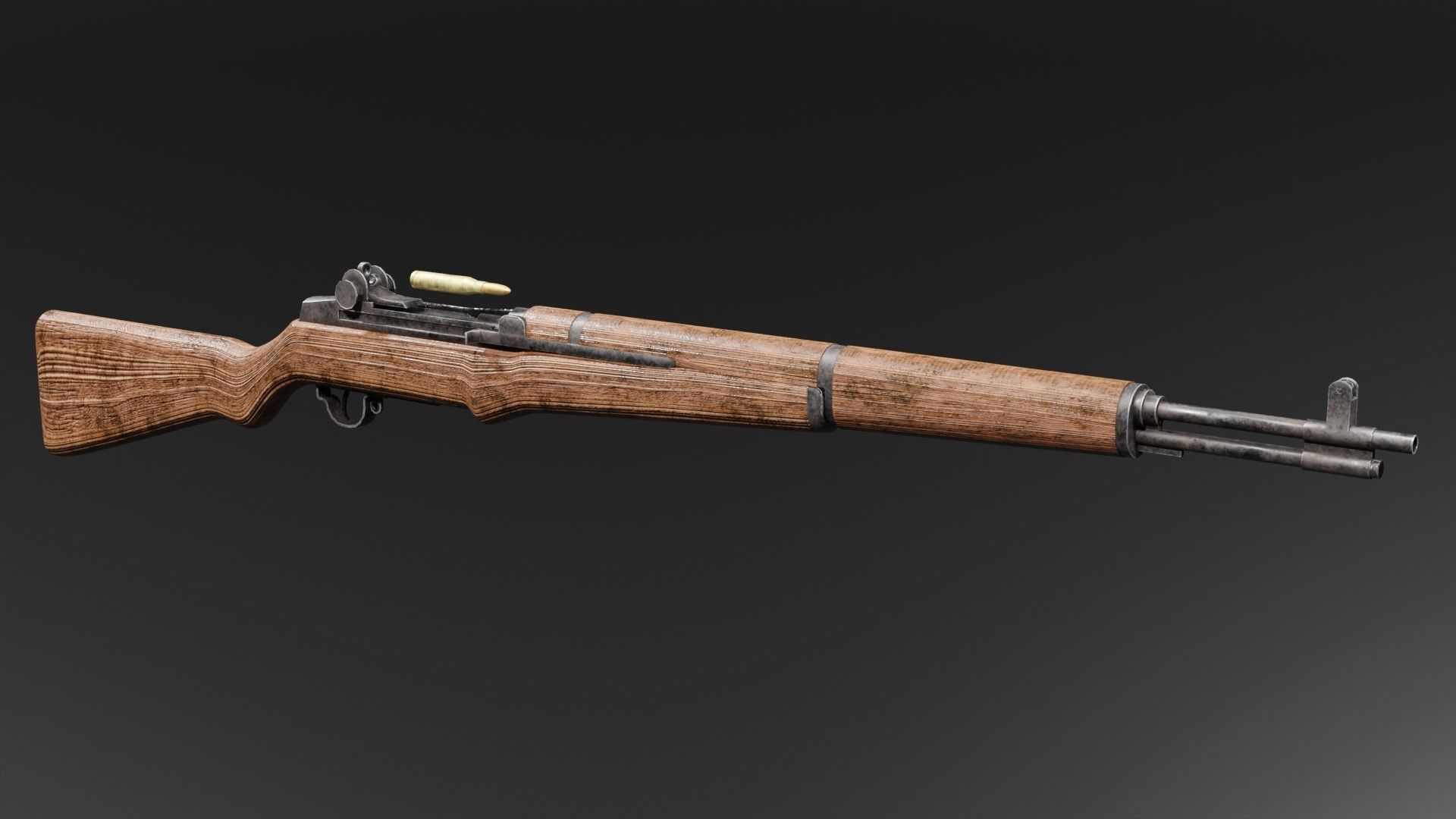 3D model M1 Garand Rifle VR / AR / low-poly | CGTrader