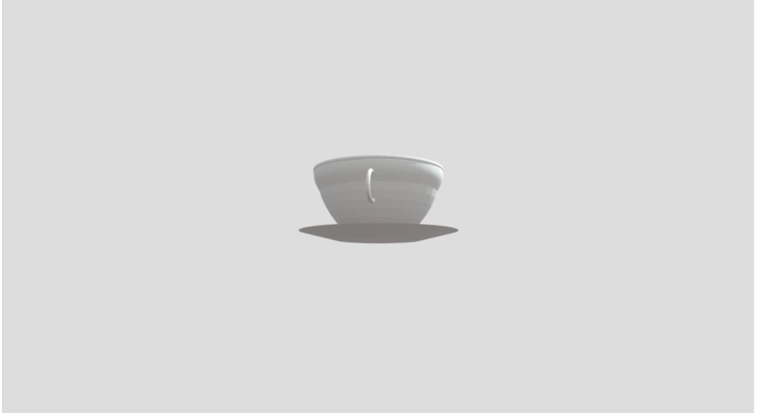3D model teacup and plate VR / AR / low-poly | CGTrader