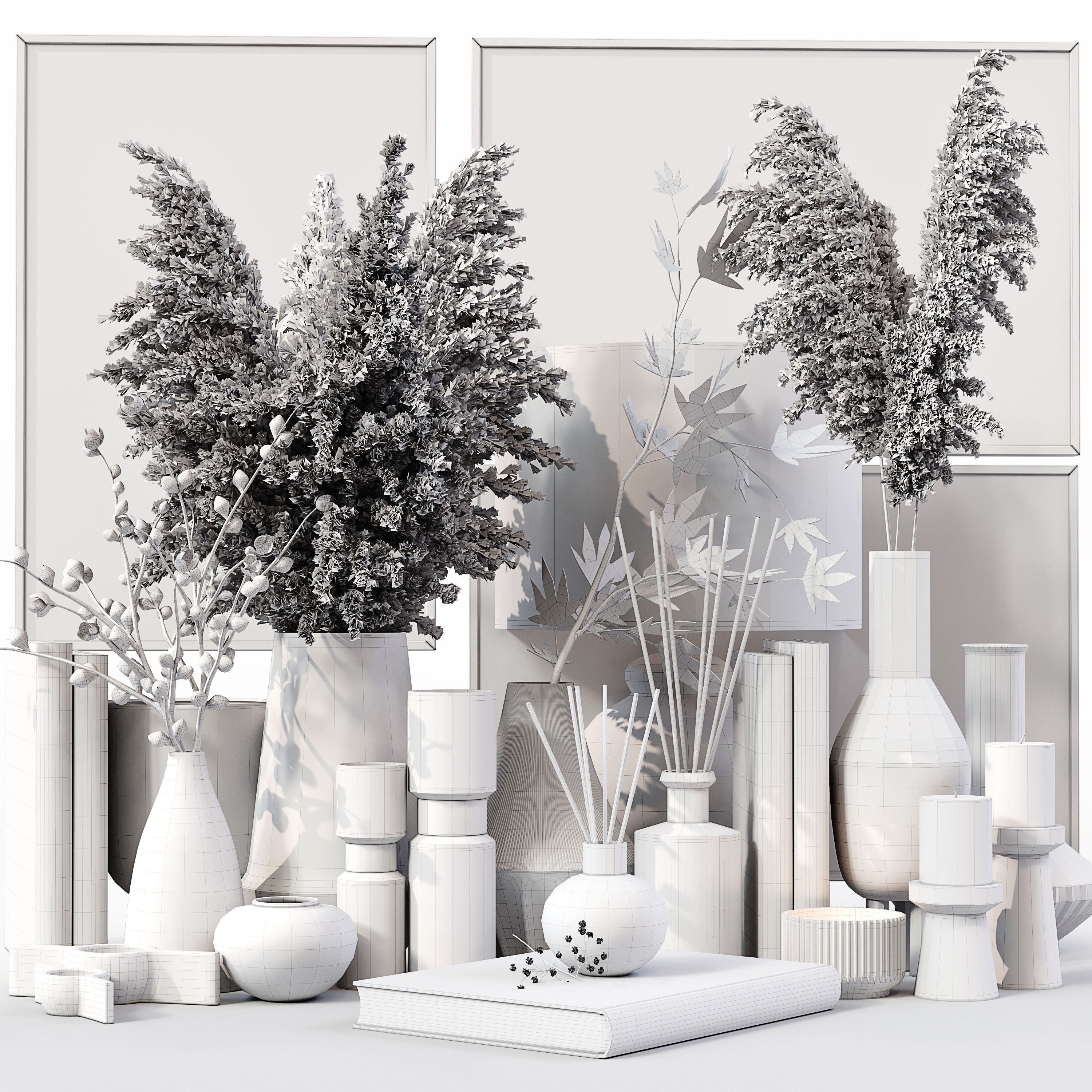 Decorative Set 089 3d Model Cgtrader