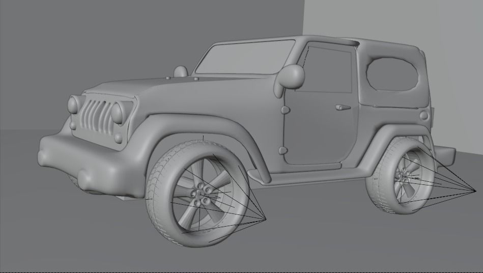 Thar Jeep 3D Model 3D model animated rigged | CGTrader