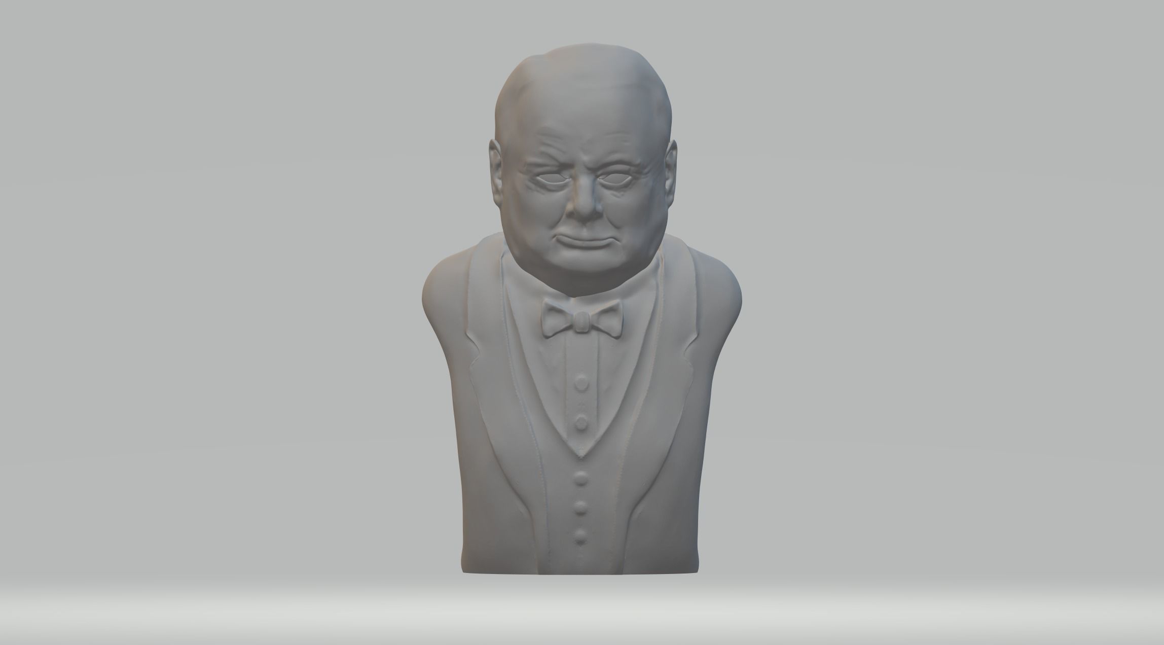 Winston Churchill Bust 3D Model 3D model 3D printable | CGTrader