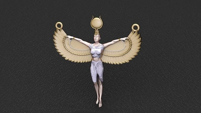 Necklace Isis Pendant Jewelry 3D model 3D printable | CGTrader