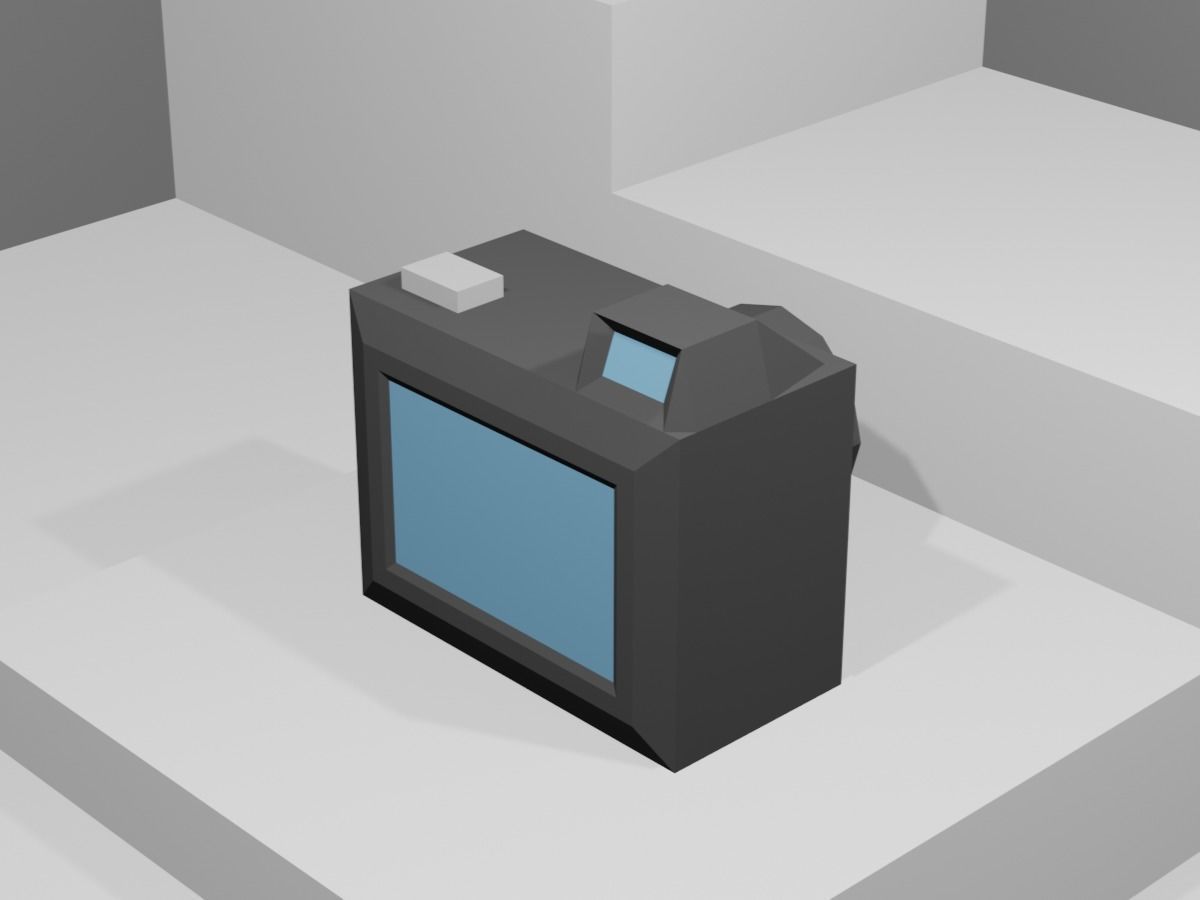 3D model Lowpoly Blocky Camera VR / AR / low-poly | CGTrader