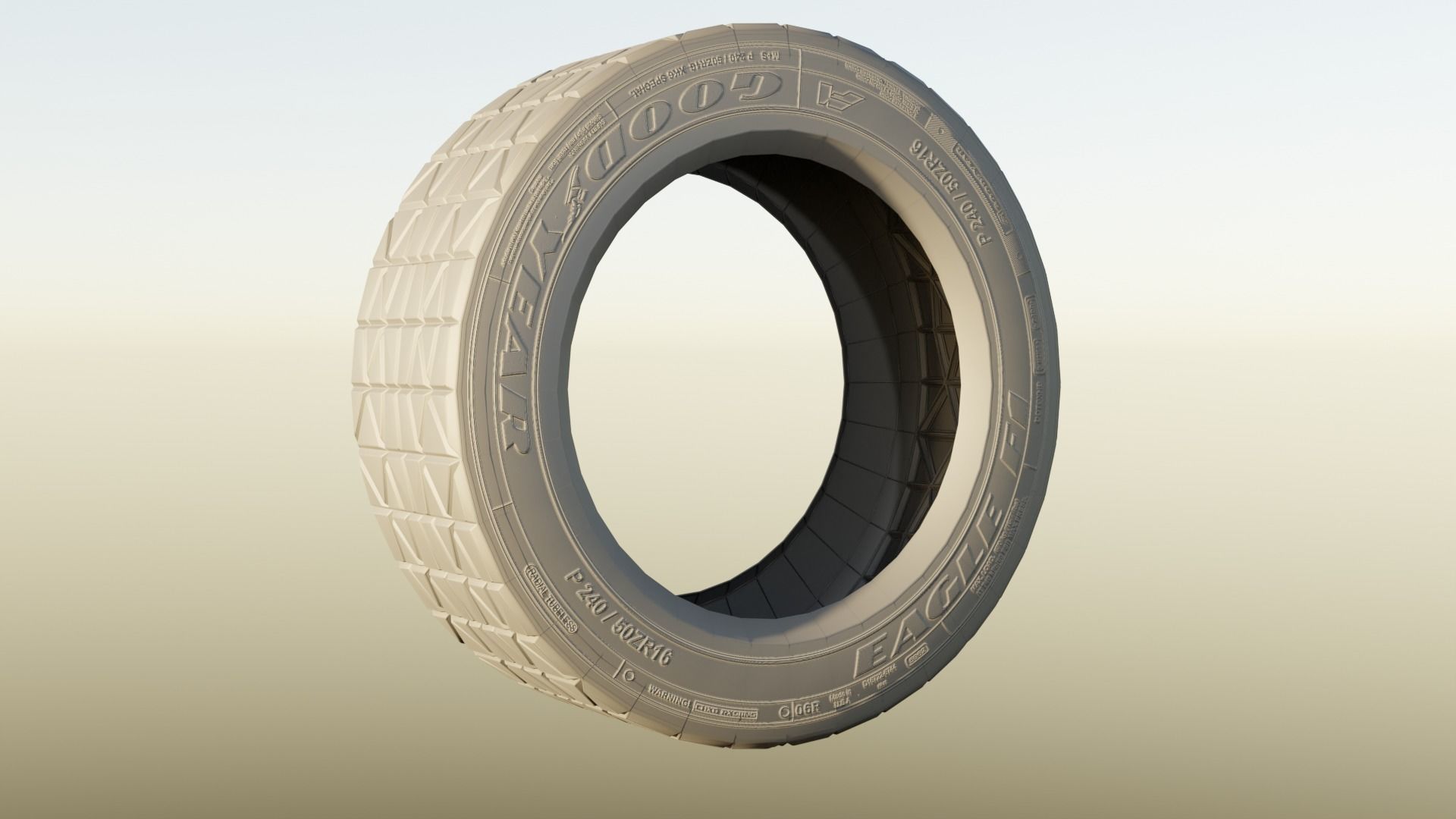 3D model 3D Realistic wheel including tire and rim VR / AR / low-poly ...