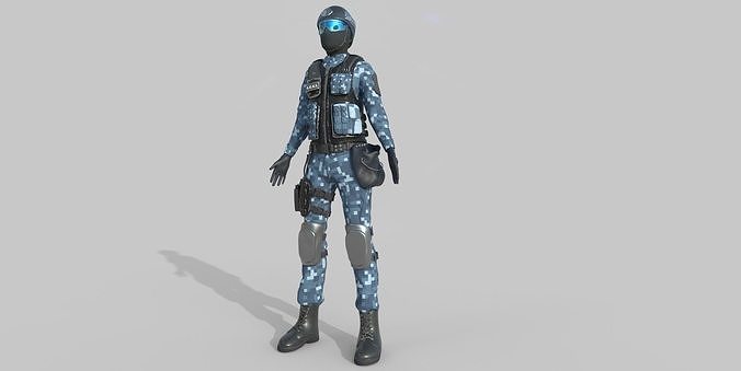 SWAT SOLDIER 3D model | CGTrader