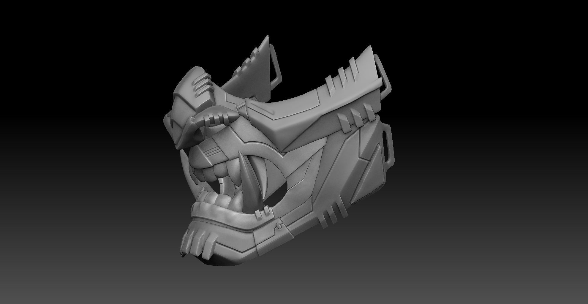 Cyber Punk Mask 3D model 3D printable | CGTrader