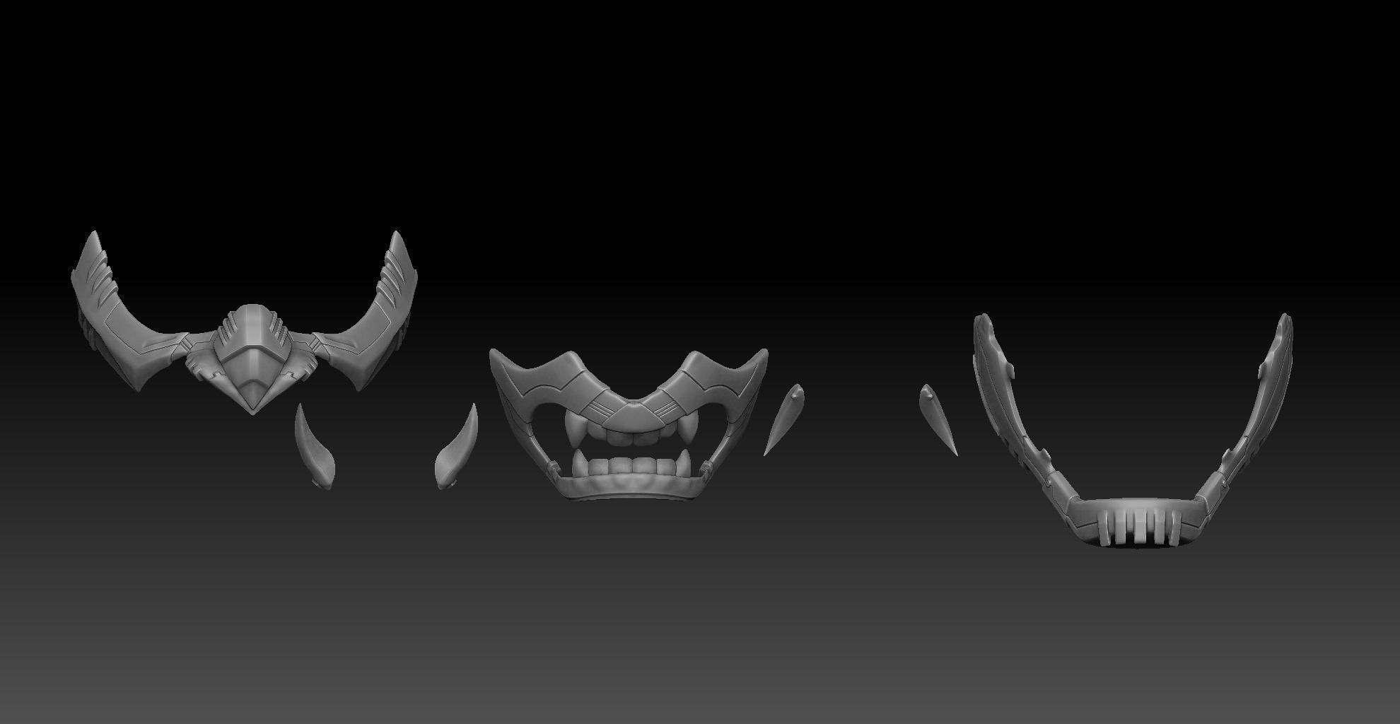 Cyber Punk Mask 3D model 3D printable | CGTrader