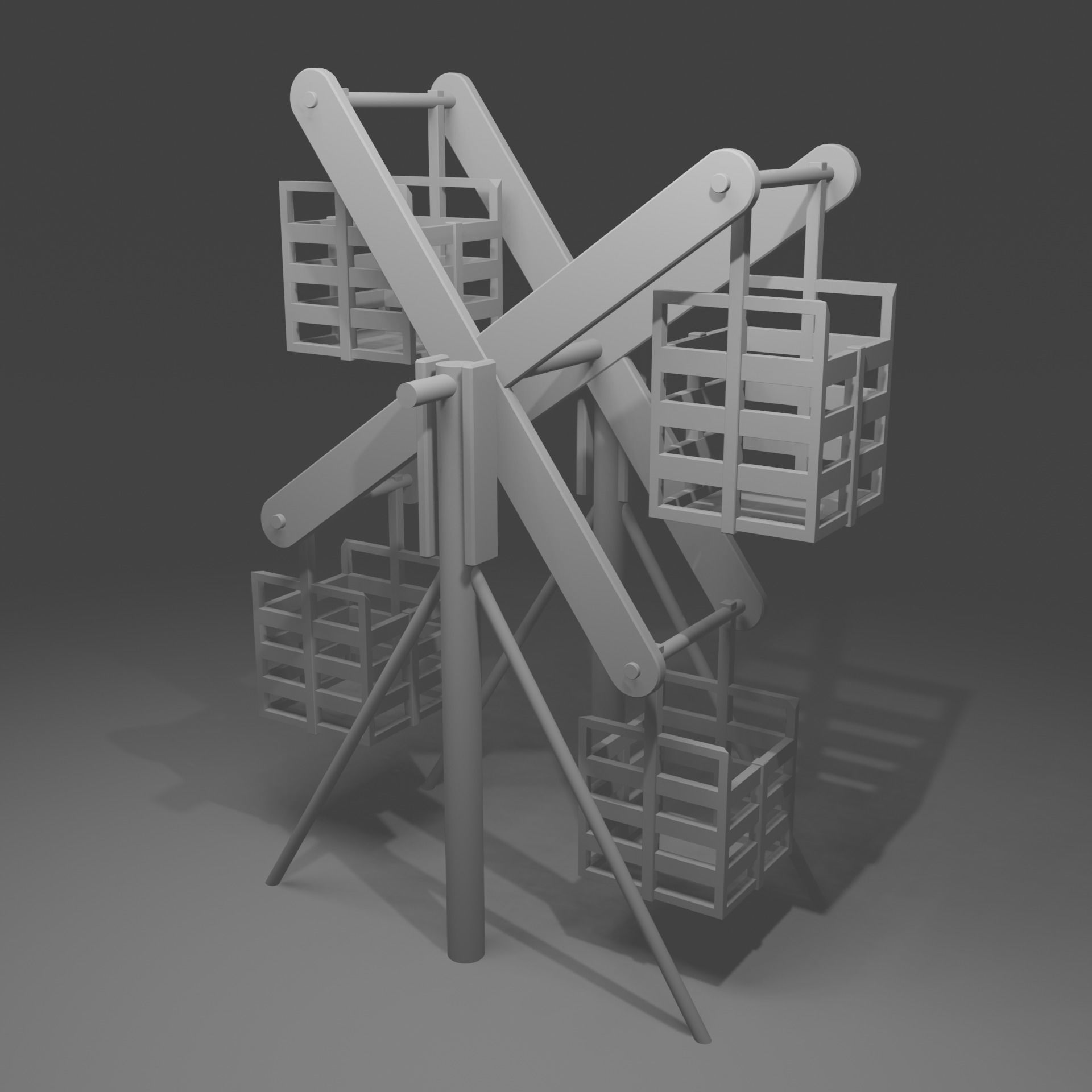 Nagordola low poly playground structure free VR / AR / low-poly 3D ...