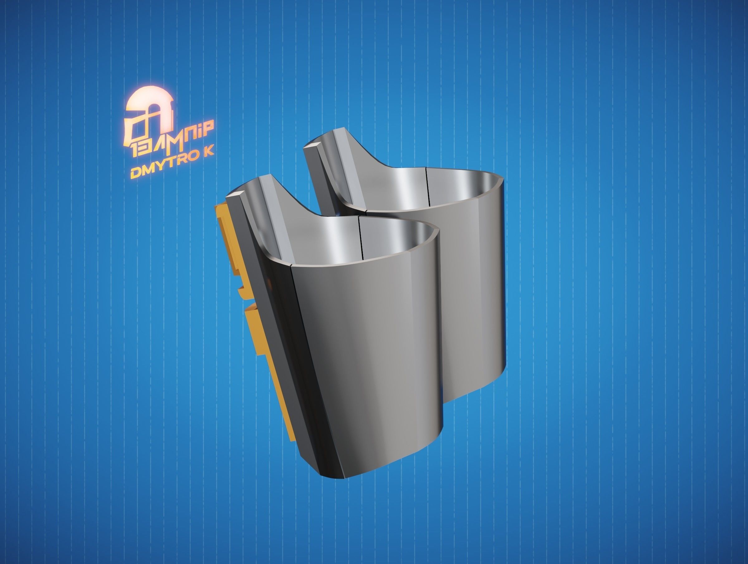 Custom Mandalorian Gauntlets Armor 3D model 3D printable | CGTrader