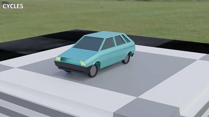 Low Poly Car SS80 free VR / AR / low-poly 3D model | CGTrader