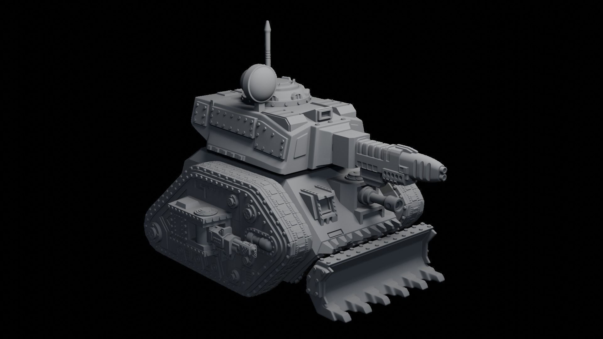 Space Tank Inferno 3D model 3D printable | CGTrader