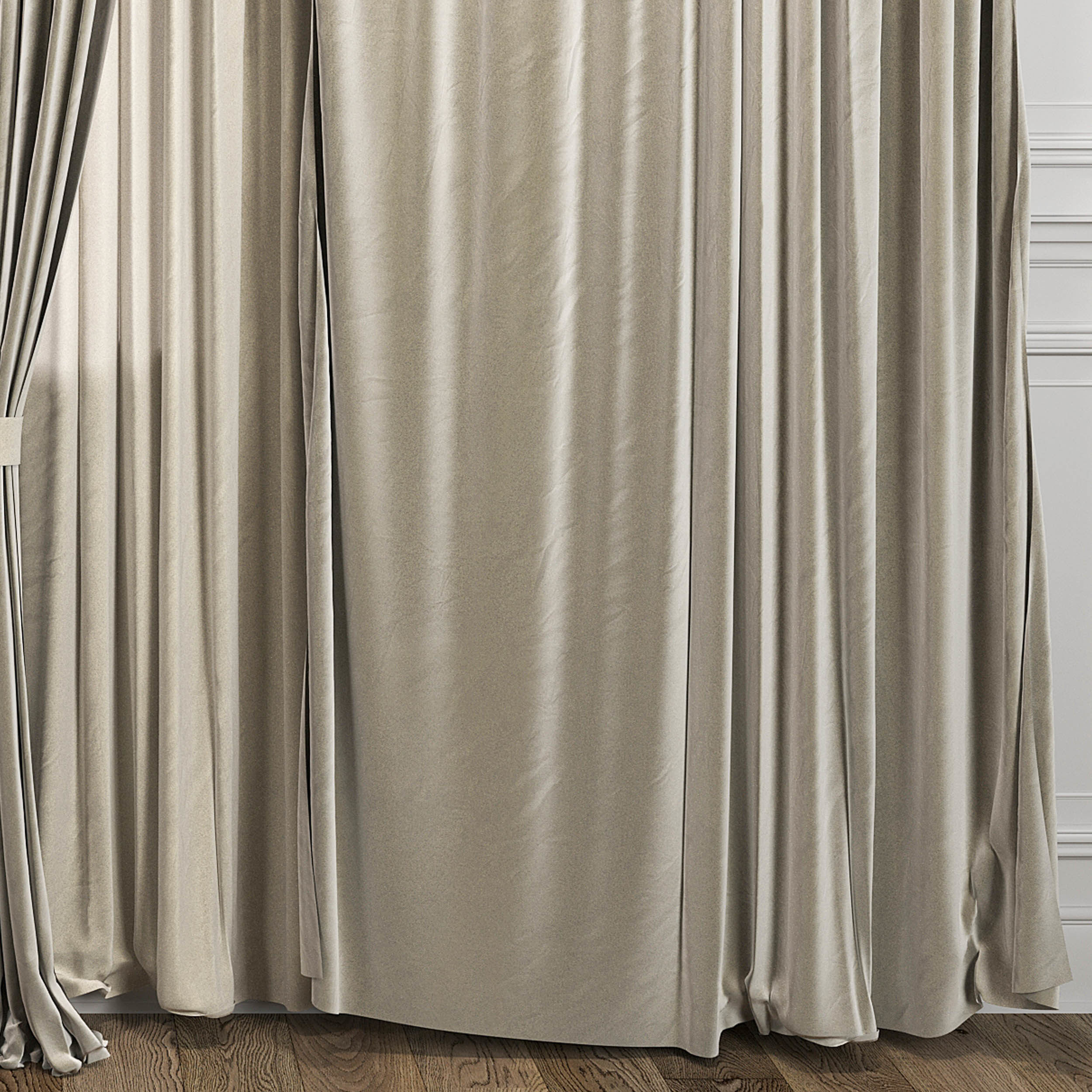 Curtain Set 488C 3D model | CGTrader
