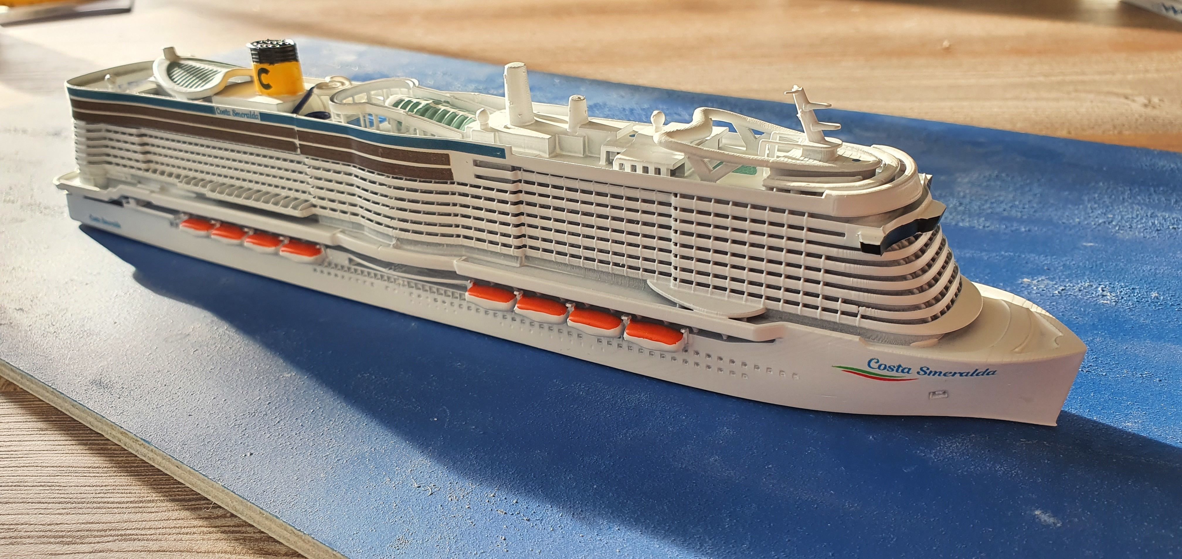 Costa Smeralda cruise ship 3D print model 3D model 3D printable | CGTrader