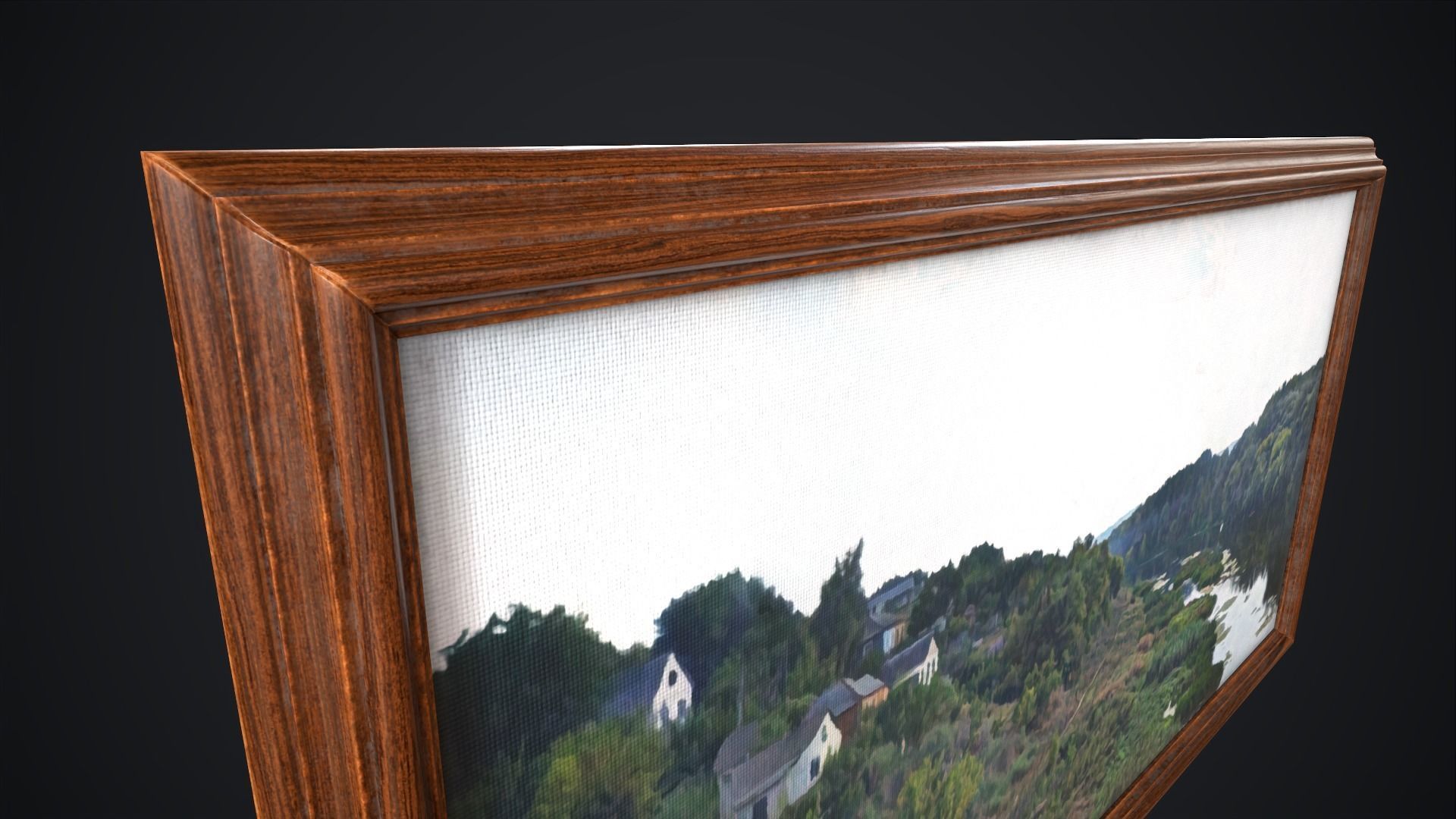 Frame and two pictures free VR / AR / low-poly 3D model | CGTrader