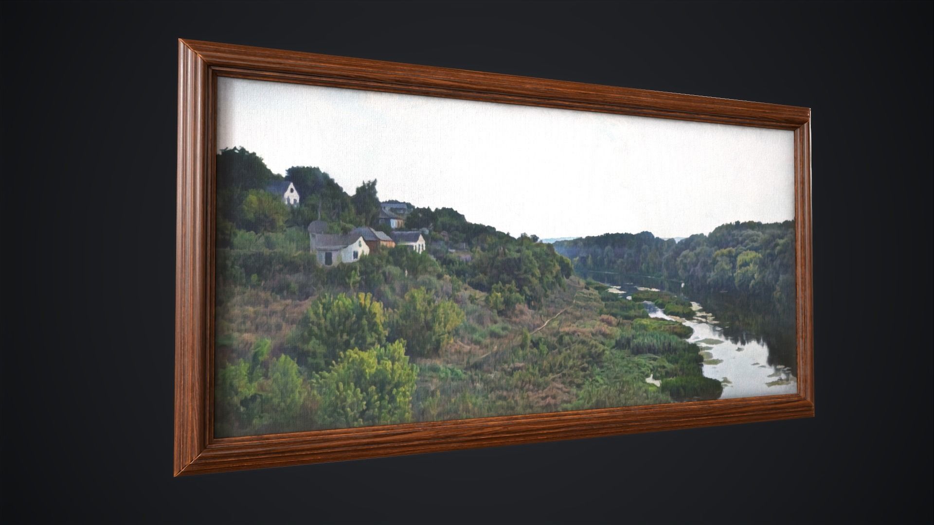 Frame and two pictures free VR / AR / low-poly 3D model | CGTrader