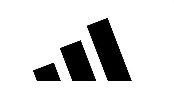 3d Adidas Logo Wall Sign Company 3D Logo Mockup Design | Premium Photo