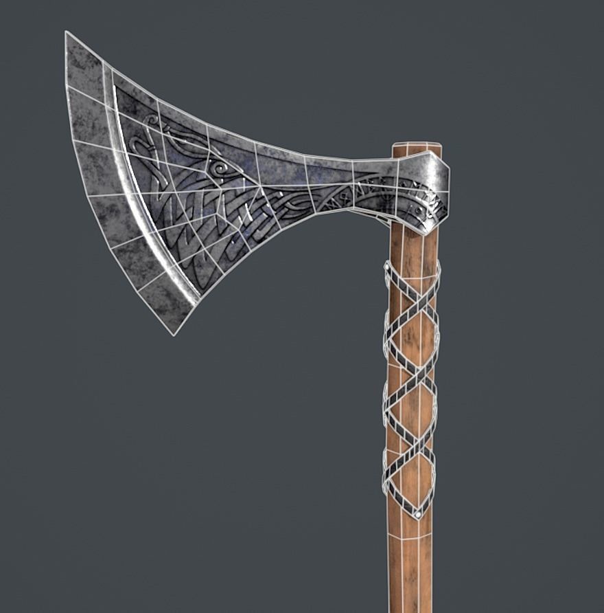 3D model Viking Wolf Breidox Axe VR / AR / low-poly | CGTrader