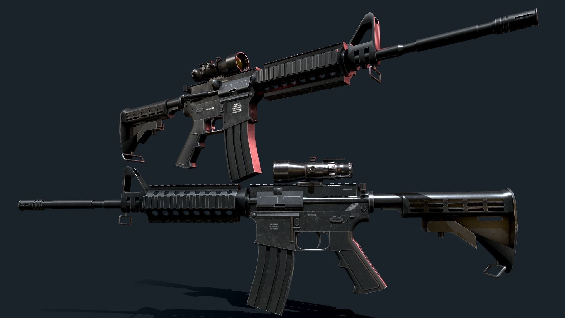 M4A1 Assault Rifle 3D model | CGTrader