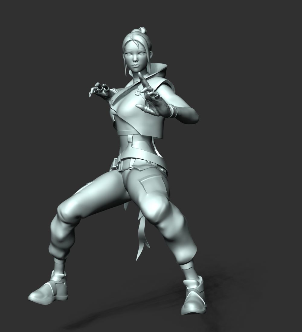 Jett - Valorant 3D model 3D printable | CGTrader