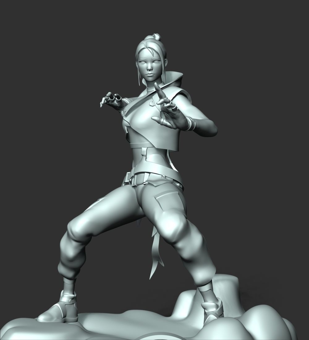 Jett - Valorant 3D model 3D printable | CGTrader