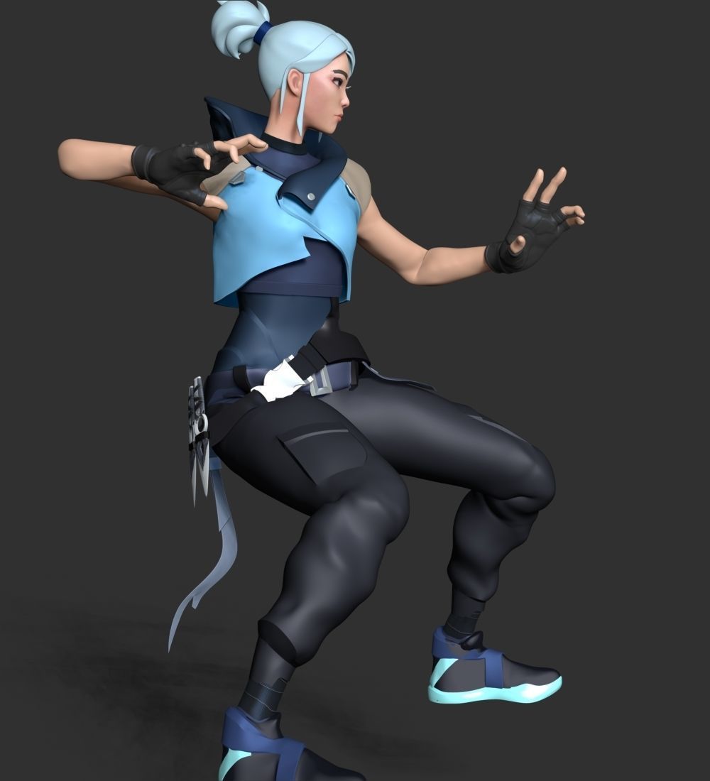 Jett - Valorant 3D model 3D printable | CGTrader