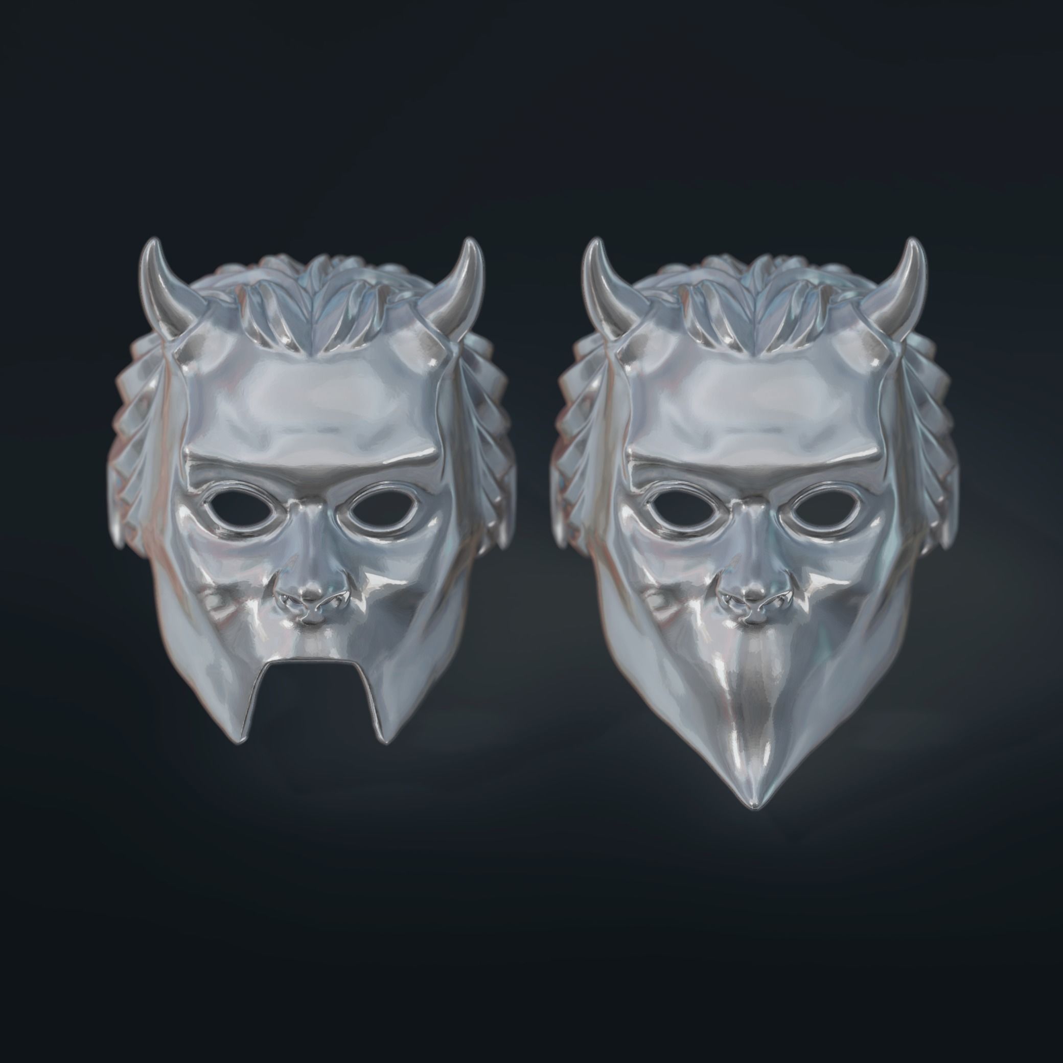 Nameless Ghoul Masks 3D model 3D printable | CGTrader