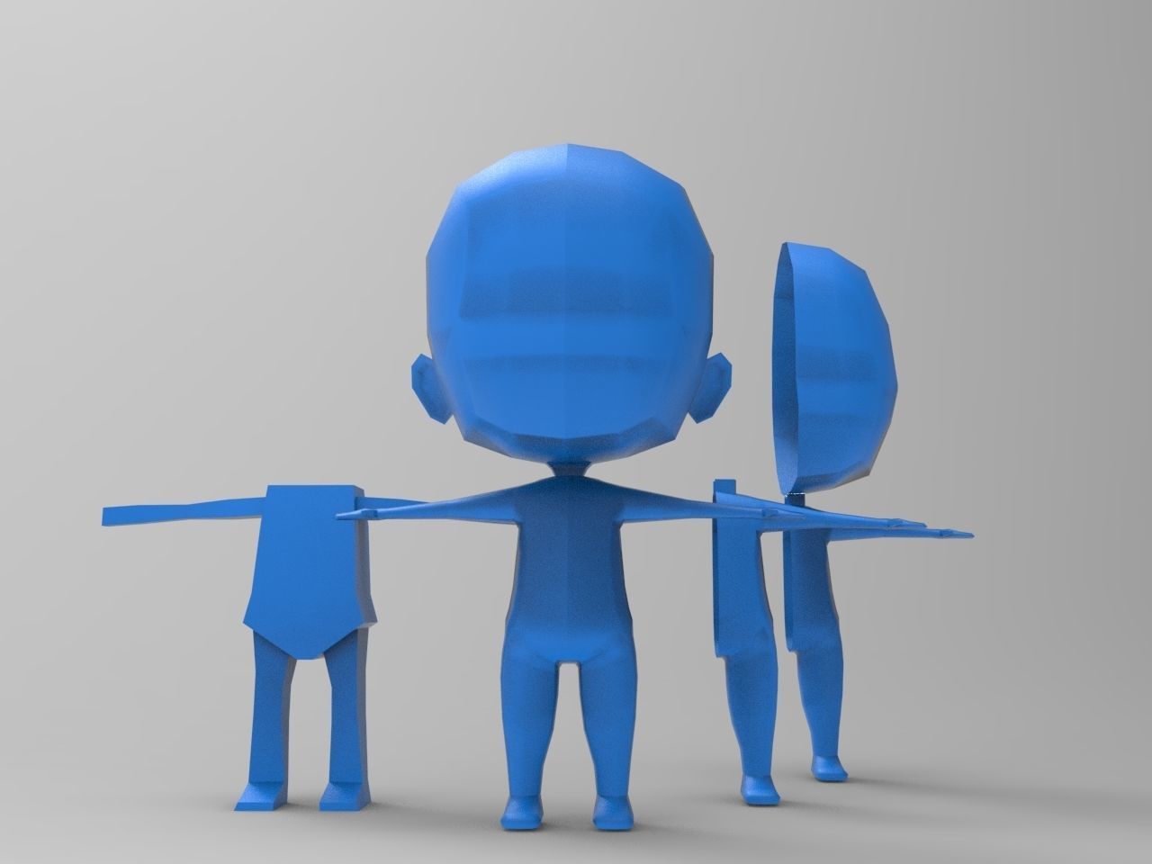3D model chibi character model 3d VR / AR / low-poly | CGTrader