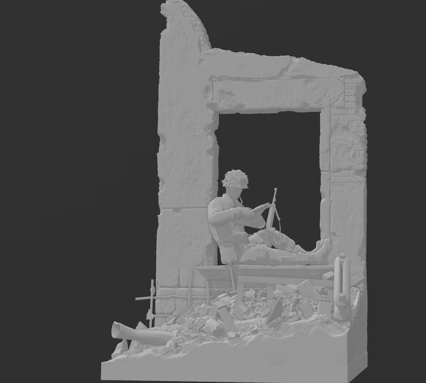 MA Models US Airborne 2 Mini Diorama and Airborne ranger 1-35 3D model 3D printable | CGTrader