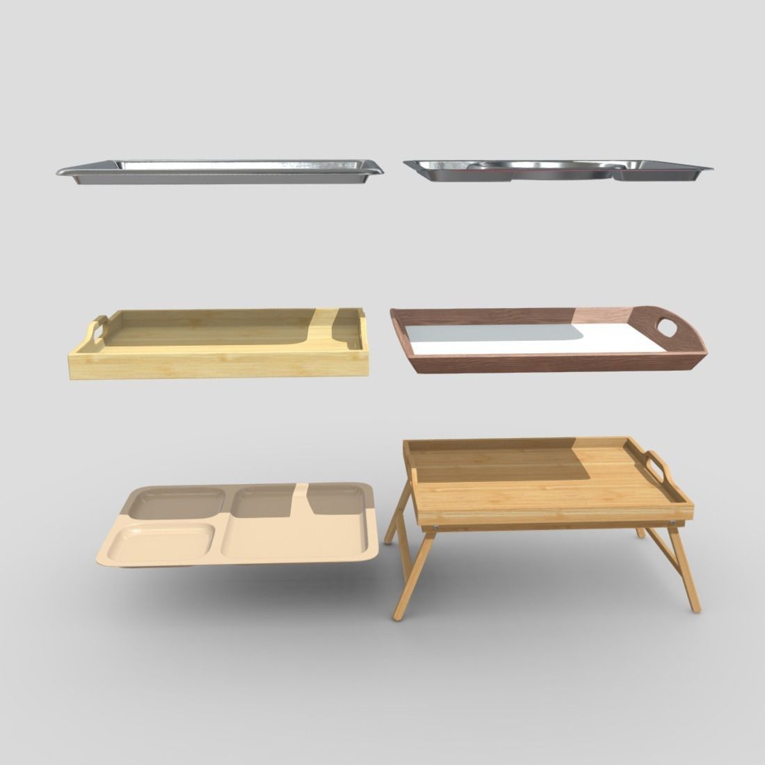 3D model Tray Pack VR / AR / low-poly | CGTrader