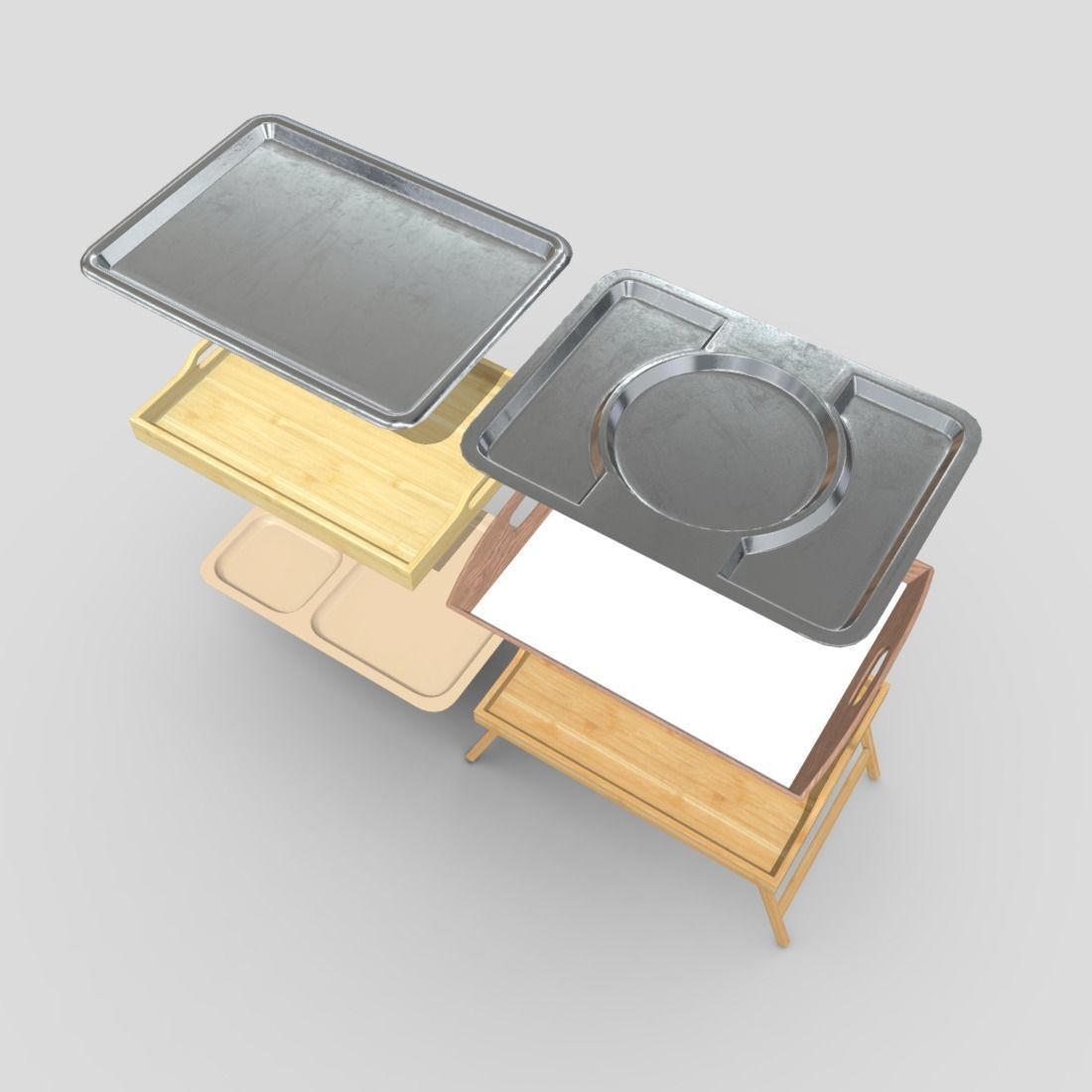 3D model Tray Pack VR / AR / low-poly | CGTrader