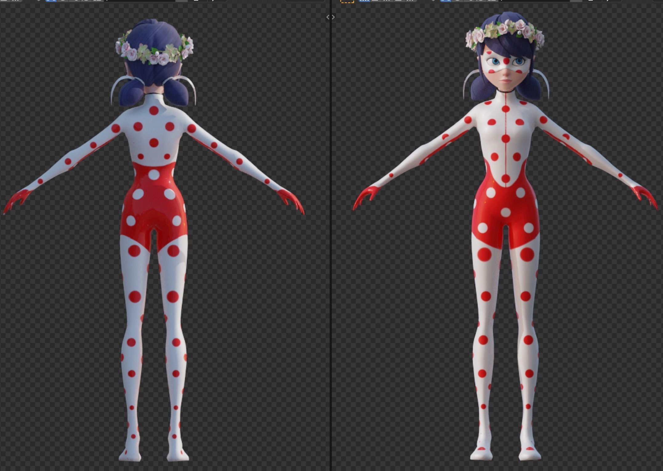 3D model MIRACULOUS LADYBUG - WEDDING BUG animated rigged low-poly VR ...