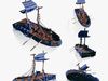 3D model Stylized Ship-3 VR / AR / low-poly | CGTrader