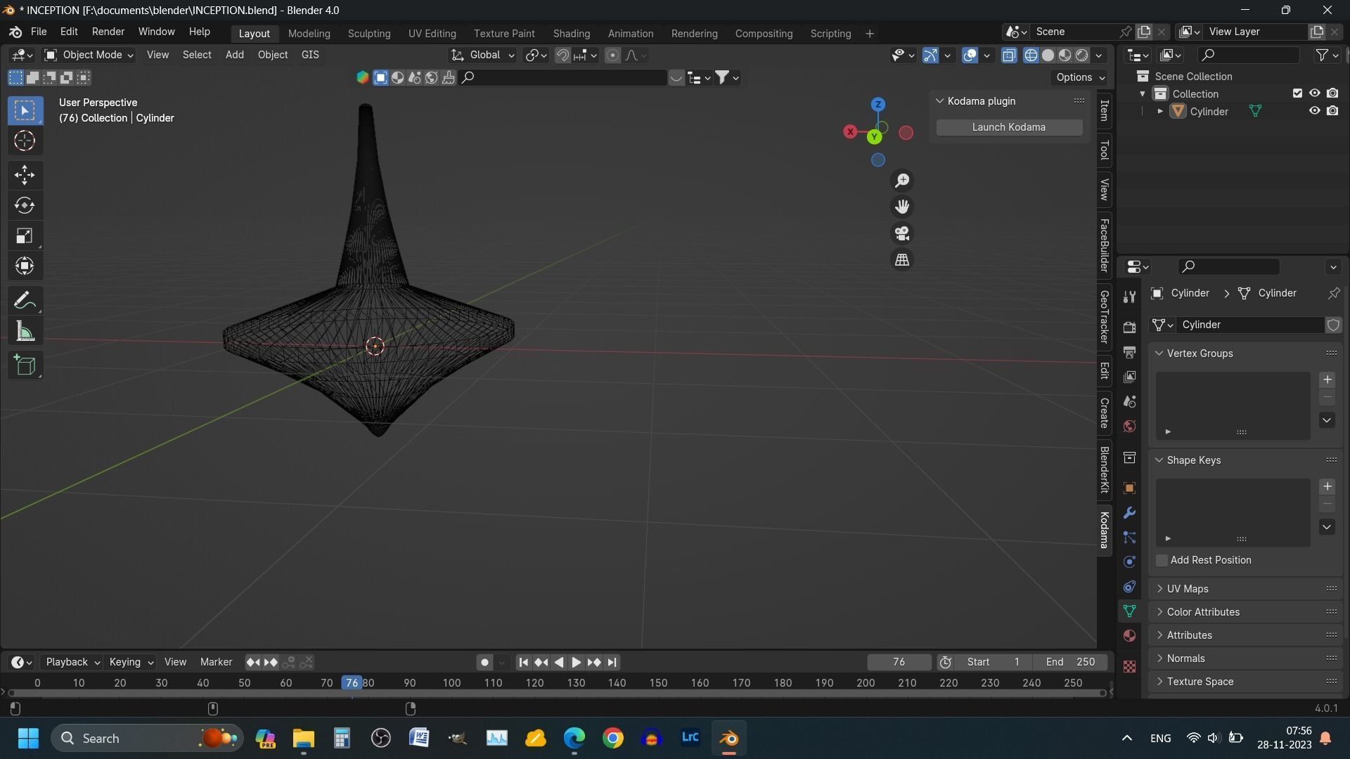3D model Totem Inception movie spinning object VR / AR / low-poly ...