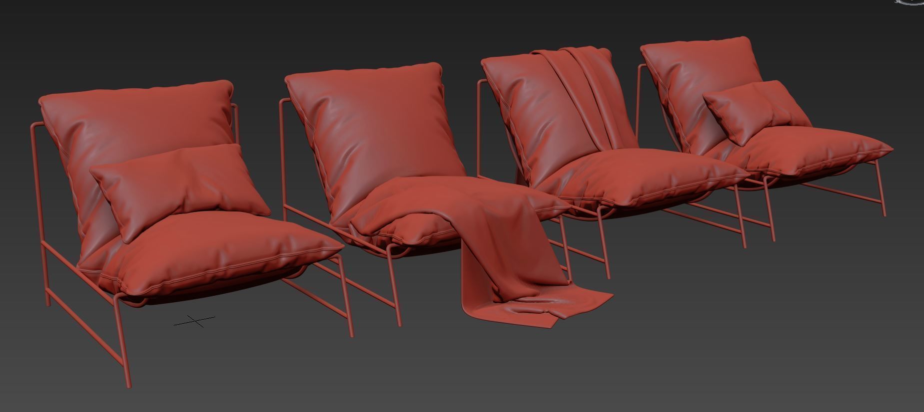 Rito Armchair By Desiree 3D model | CGTrader