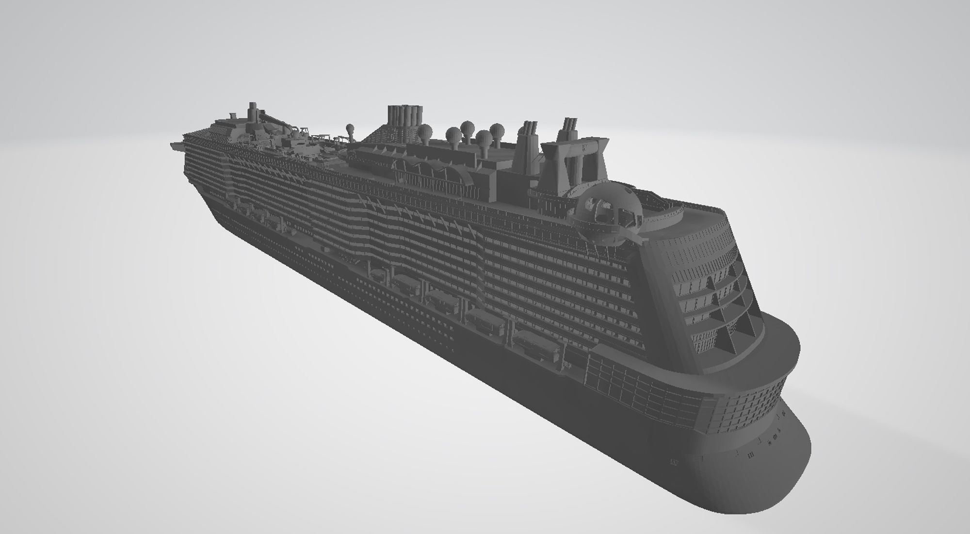 Odyssey Of The Seas cruise ship 3D print model 3D model 3D printable ...