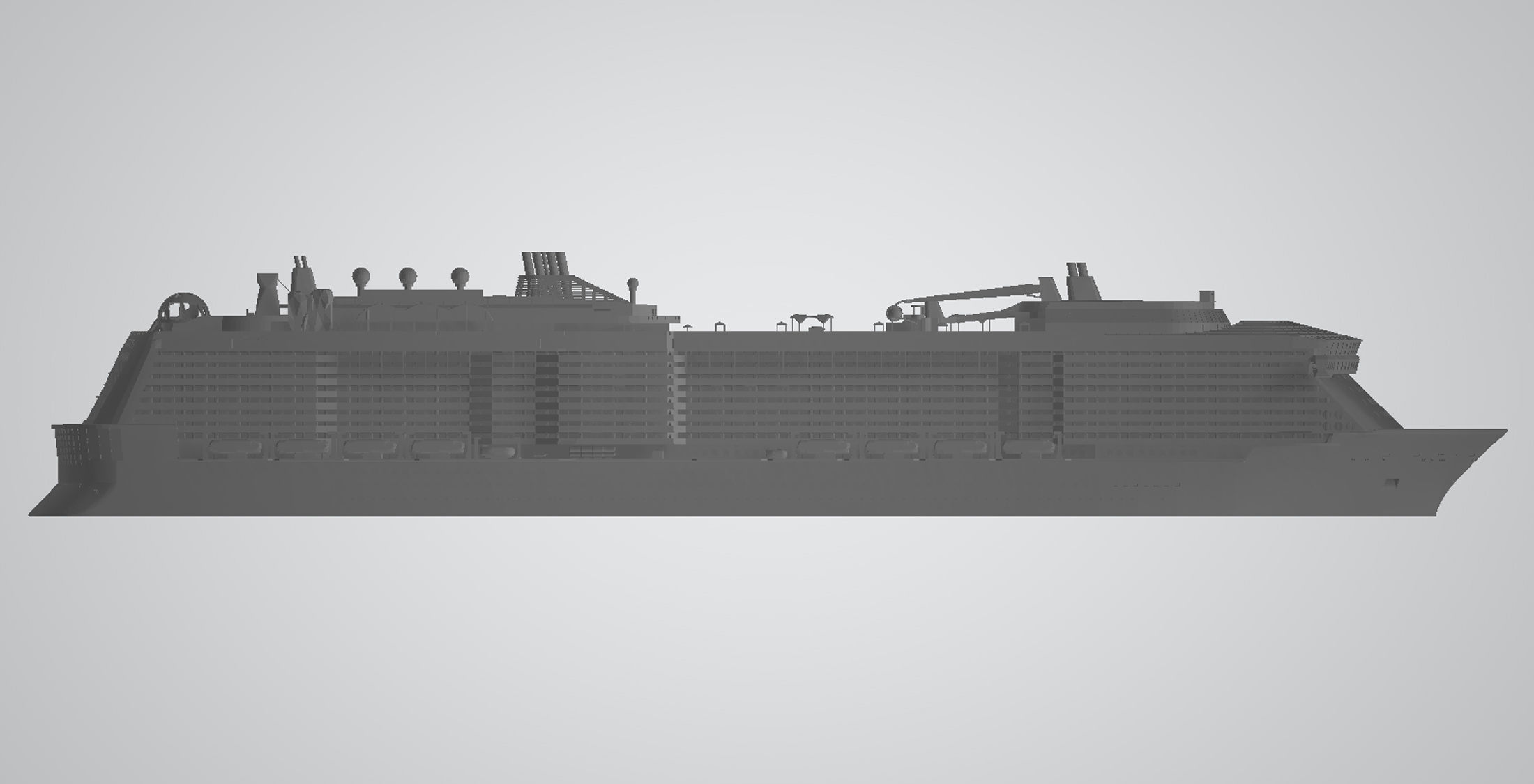 Odyssey Of The Seas cruise ship 3D print model 3D model 3D printable ...