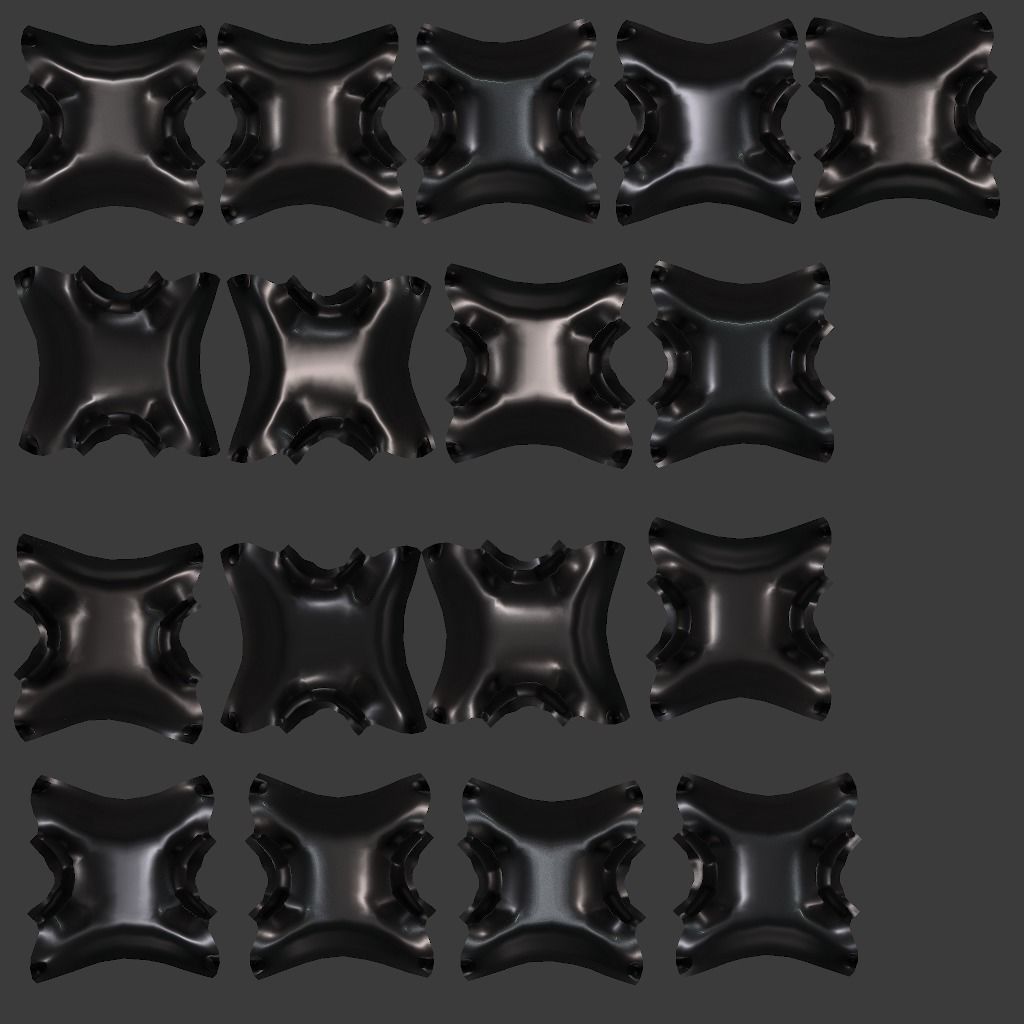 3D model Black Choker Chains Necklace VR / AR / low-poly | CGTrader