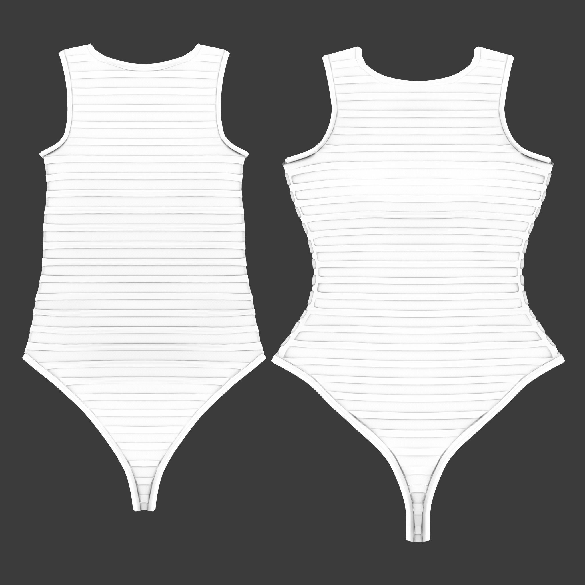 3D model Transparent Effect Body Suit VR / AR / low-poly | CGTrader