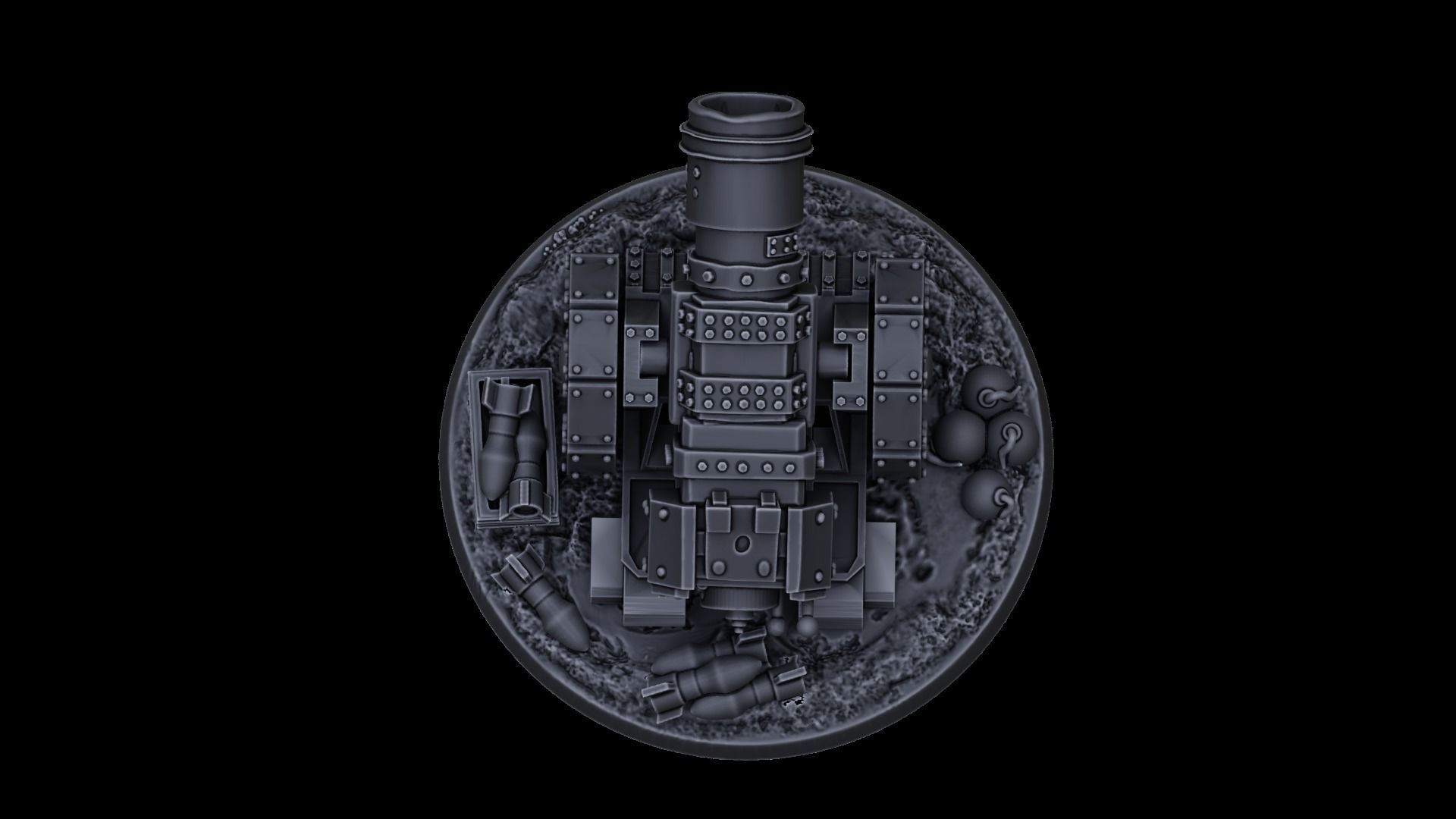sci-fi Artillery Cannon 3D model 3D printable | CGTrader