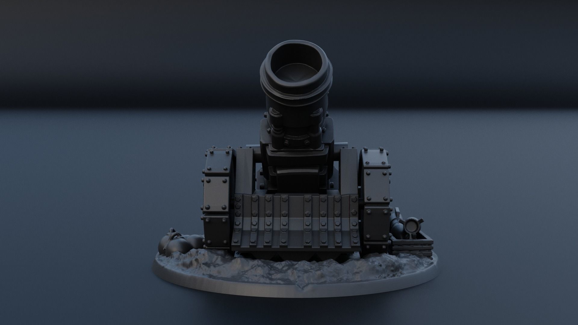 sci-fi Artillery Cannon 3D model 3D printable | CGTrader