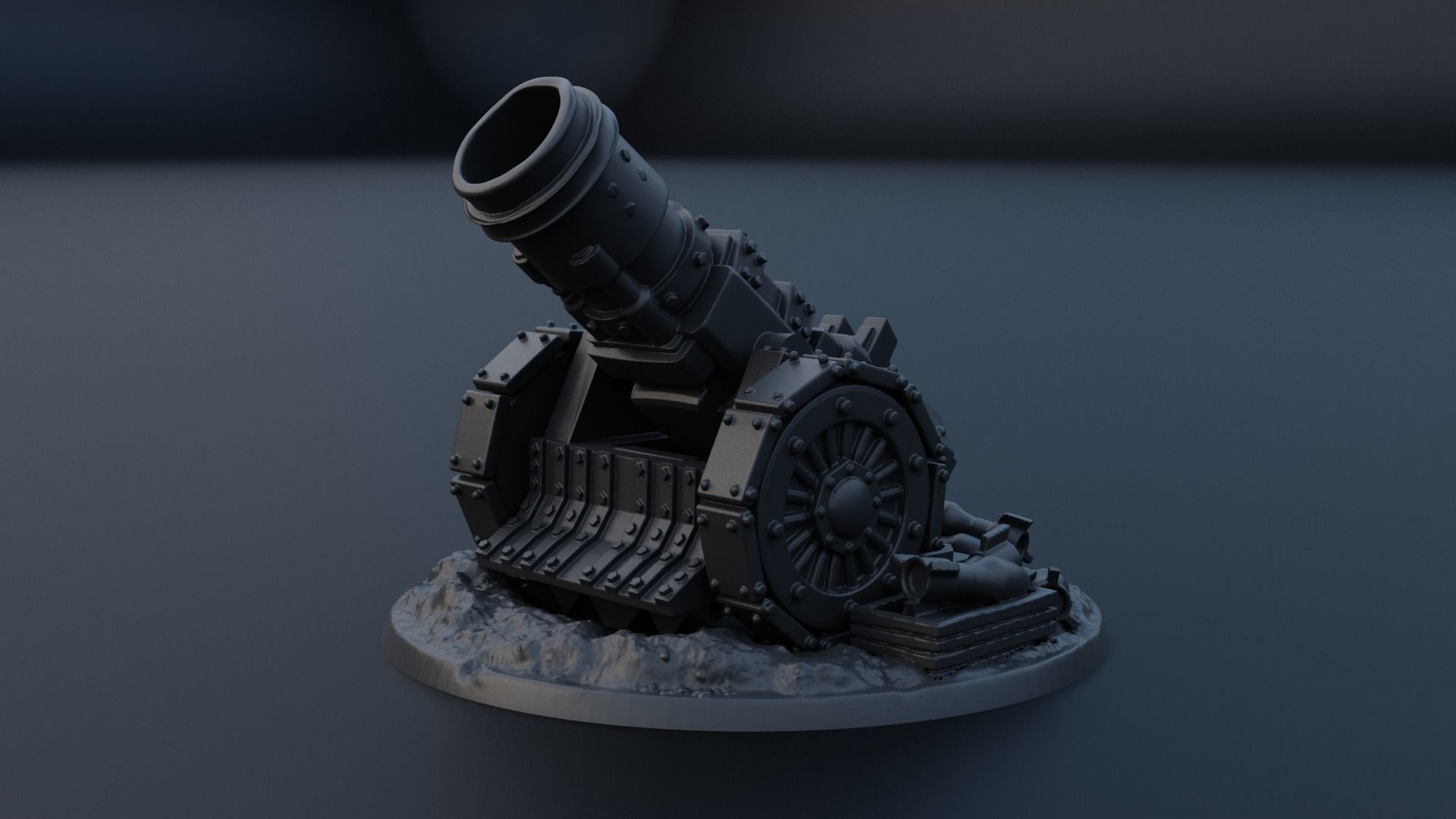 sci-fi Artillery Cannon 3D model 3D printable | CGTrader