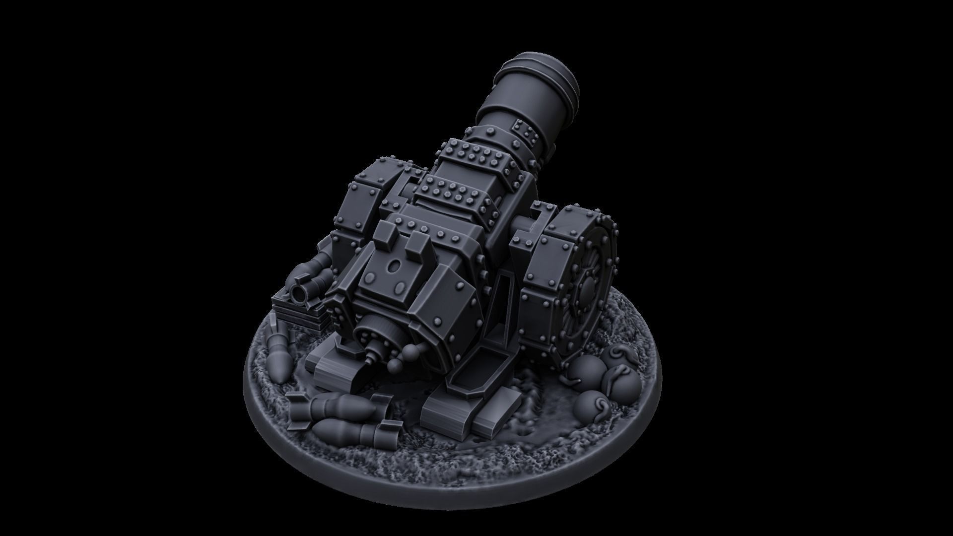 sci-fi Artillery Cannon 3D model 3D printable | CGTrader