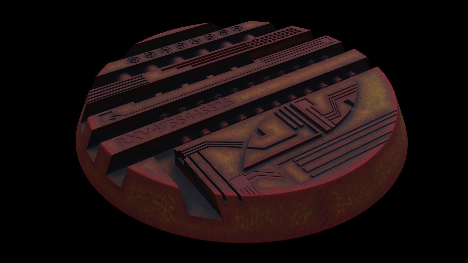 Tech Plant Miniature bases 3D model 3D printable | CGTrader