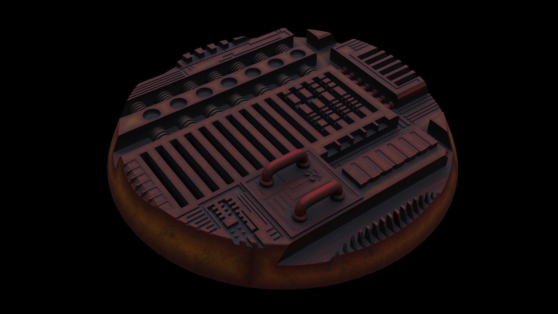 Tech Plant Miniature bases 3D model 3D printable | CGTrader